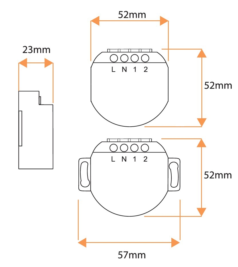 İkili Komütatör On Off Kontrol Modülü